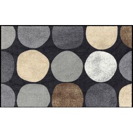 Fußmatte Salonloewe Teppiche Gr. B/L: 75 cm x 120 cm, 7 mm, 1 St., grau (anthrazit, natur) Fußmatten gemustert