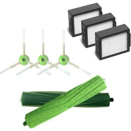 TRADESHOP Trade-shop - Wartungs-Set für den iRobot Roomba i7 i7+ E5 E6 E7 (2 Gummi-Bürsten, 3 Seiten-Bürsten, 3 HEPA-Filter) Allergiker geeignet