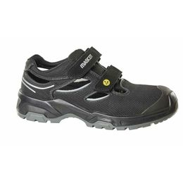 Footwear Flex Sicherheitssandale F0100-910 S1P esd src dguv 10 Gr. 47 schwarz/silber - schwarz/silber - Mascot