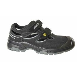 Footwear Flex Sicherheitssandale F0100-910 S1P esd src dguv 10 Gr. 39 schwarz/silber - schwarz/silber - Mascot