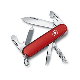 Mittleres Taschenmesser Victorinox Sportsman Red 0.3803.B1 mit 13 Funktionen Inklusive einer Nagelfeile mit Nagelreiniger und einem Korkenzieher im