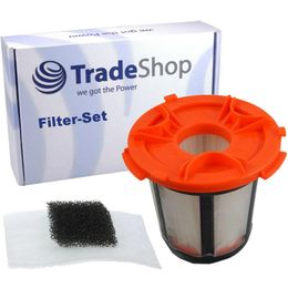 TRADESHOP Trade-shop - 3in1 Filter Set / Staubsaugerfilter / HEPA-Filter / Filterpatrone für aeg Viva Flash ae 7340 7345 7380 Tornado to 7325 7329 7330