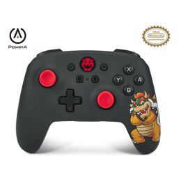 PowerA Kabelloser King Bowser Controller Schwarz für Nintendo Switch