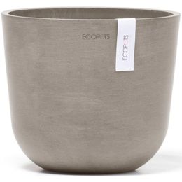 Ecopots Blumentopf Oslo 19 Taupe, für den Innenbereich, braun