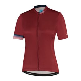 Shimano W's MIZUKI Short Sleeve Jersey, Matte Brown