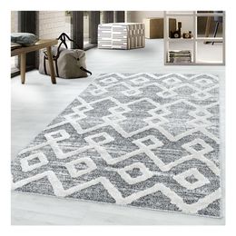 Ayyildiz Modern Designer Elegante Teppich, Hoch-Tief Effekt 3D Boho Teppich, Pflegeleicht