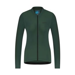 Shimano Woman's ELEMENT Long Sleeve Jersey, Green