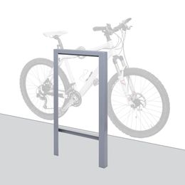 Fahrradbügel MCW-J74 Fahrradständer Anlehnbügel, verzinkter Karbonstahl Outdoor-pulverbeschichtet 115x60x6cm ~ grau