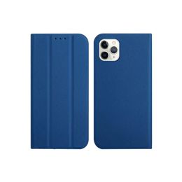 König Design Hülle Handy Schutz für Apple iPhone 13 Pro Max Case Flip Cover Tasche Etuis Blau