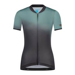 Shimano Woman's EVOLVE Avventura Short Sleeves Jersey, Green