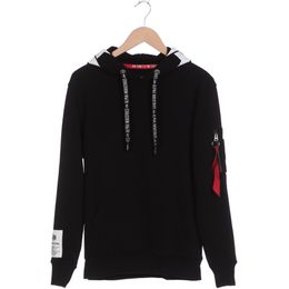 Alpha Industries Herren Kapuzenpullover, schwarz, Gr. 46