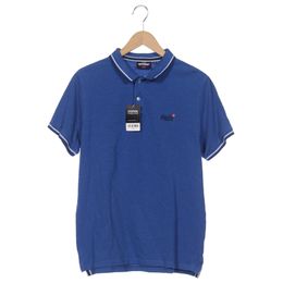 Superdry Herren Poloshirt, blau, Gr. 54
