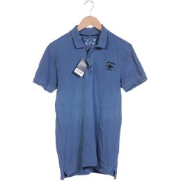 CAMP DAVID Herren Poloshirt, blau, Gr. 46