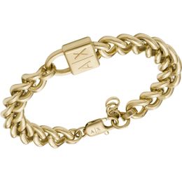 Armani Exchange Herren Armband, Edelstahl, gold