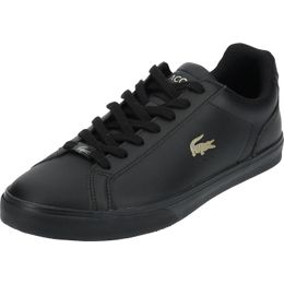 Lacoste Sneaker, Leder, Logo-Stickerei, für Herren, schwarz, 42