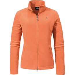 Schöffel Fleecejacke "Leona", Stehkragen, Reißverschlusstaschen, für Damen, orange, 40