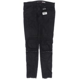 PLEASE Damen Jeans, schwarz, Gr. 0