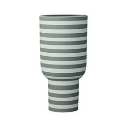 AYTM - Varia Sculptural Vase, Ø 15 x H 30 cm, dusty green / forest