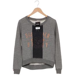 Superdry Damen Sweatshirt, grau, Gr. 34