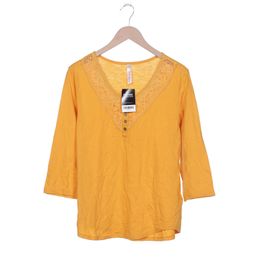 sheego Damen Langarmshirt, orange, Gr. 40