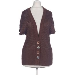 Biba Damen Strickjacke, braun, Gr. 36