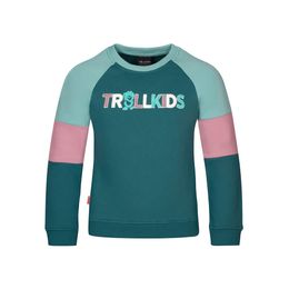 Trollkids Sweatshirt "Trollfjord" in Blau - 116