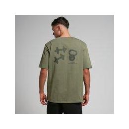 MP Herren TeMPo Oversize-T-Shirt mit Grafik – Olivgrün - XL