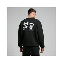 MP Herren TeMPo Grafik-Sweatshirt mit rundem Halsausschnitt – Schwarz - M