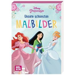 Nelson Disney Prinzessin: Unsere schönsten Malbilder, Kartoniert (TB)