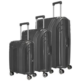 Trolleyset Travelite "ELVAA L/M/S" schwarz Koffer-Sets Koffer Trolleys