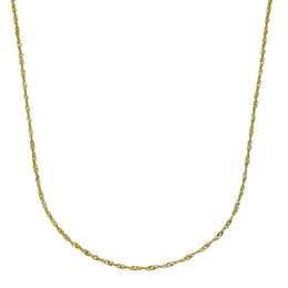 Collierkettchen Vivance "375 Gold Singapurkette 42cm" Halsketten Gr. 42cm, Gold, Länge: 42 cm Breite: 1.2 mm, gelb Damen Colliers