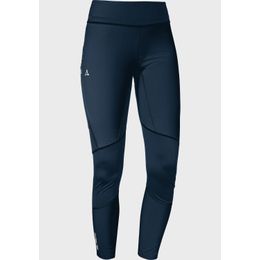 Schöffel Outdoorhose SCHÖFFEL "Tight Hestad L" Gr. 40, Normalgrößen, blau (0818, blau) Damen Hosen Sporthosen