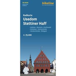 Esterbauer Radkarte Usedom, Stettiner Haff (RK-MV06), Karte (im Sinne von Landkarte)
