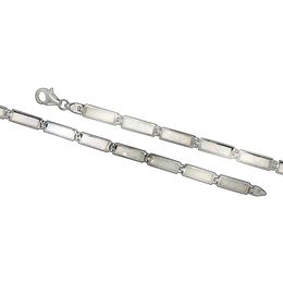 Armband Vivance "925/- Sterling Silber Opal weiß" Armbänder Gr. 20 + 1cm, Silber 925 (Sterlingsilber), weiß (weiß, weiß) Damen Armbänder Silber