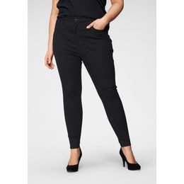 LEVI'S® PLUS Skinny-fit-Jeans LEVI'S PLUS "MILE HIGH" Gr. 16 (46), Länge 29, schwarz (black) Damen Jeans Röhrenjeans