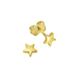 Paar Ohrstecker Vivance "375 Gelbgold Motiv Sterne" Ohrringe Gr. ONE-SIZE, Gold, gelb Damen Ohrstecker Ohrschmuck