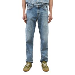 Marc O'Polo Tapered-fit-Jeans MARC O'POLO "aus Bio-Baumwolle" Gr. 33 34, Länge 34, blau Herren Jeans Tapered-Jeans