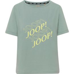 JOOP! Easy Leisure Schlafanzug-Oberteil, Baumwolle, Logo-Print, für Damen, grün, M