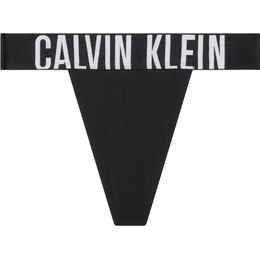 Calvin Klein String, Logo-Bund, für Damen, schwarz, L