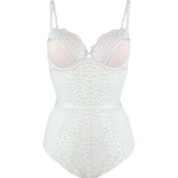 Lascana Curvy Capsule No2 Body, Spitze, Zierband, für Damen, grün, 80F