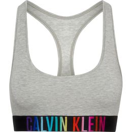 Calvin Klein Bustier, Logo-Bund, breite Träger, für Damen, grau, XL