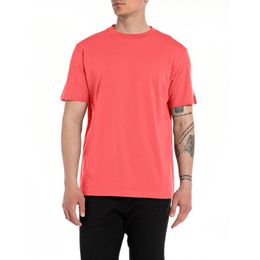 Replay T-Shirt, Rundhals, für Herren, rot, L