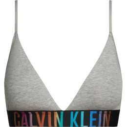 Calvin Klein Triangel-BH, schmale Träger, für Damen, grau, XS