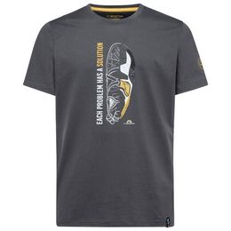 La Sportiva - Solution - T-Shirt Gr S grau/blau