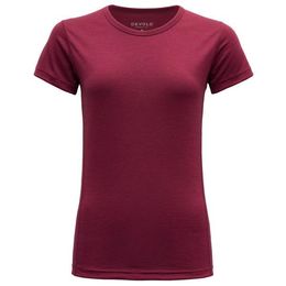 DEVOLD - Breeze Woman T-Shirt - Merinounterwäsche Gr S rot