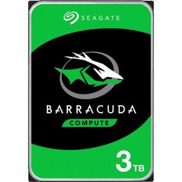 Seagate BarraCuda interne HDD-Festplatte (3 TB) 3,5" 210 MB/S Lesegeschwindigkeit, Bulk, silberfarben