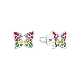 Amor Paar Ohrstecker Beautiful Butterfly, 2021352 (2-tlg), mit Zirkonia (synth), bunt