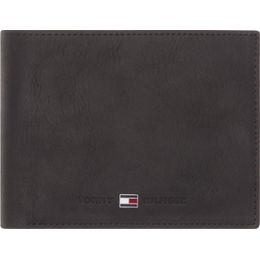 Tommy Hilfiger Geldbörse JOHNSON CC AND COIN POCKET, im kleinen Format aus hochwertigem Leder, schwarz