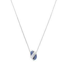 Amor Kette mit Anhänger Blue Shield, 9217762, mit Zirkonia (synth), blau|silberfarben|weiß