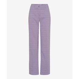 Brax Damen Jacquardhose Style MAINE, Violett, Gr. 34